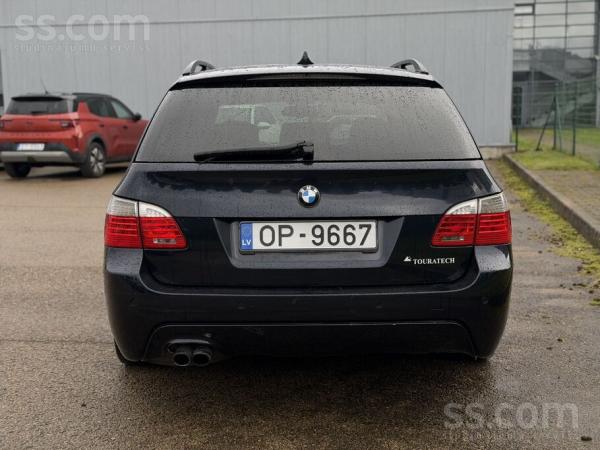 Blue BMW 525 2007 in Riga, with an engine capacity of 3.00 L and mileage of 0 thousand km for 4999 €, photo 6 on AUTOMOTO.COM.LV