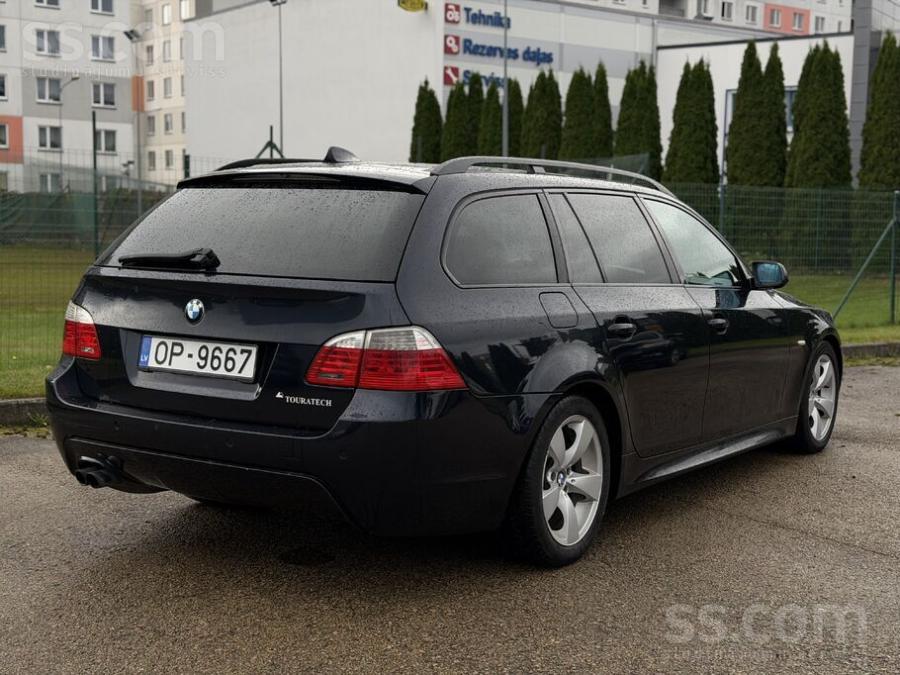 Blue BMW 525 2007 in Riga, with an engine capacity of 3.00 L and mileage of 0 thousand km for 4999 €, photo 7 on AUTOMOTO.COM.LV