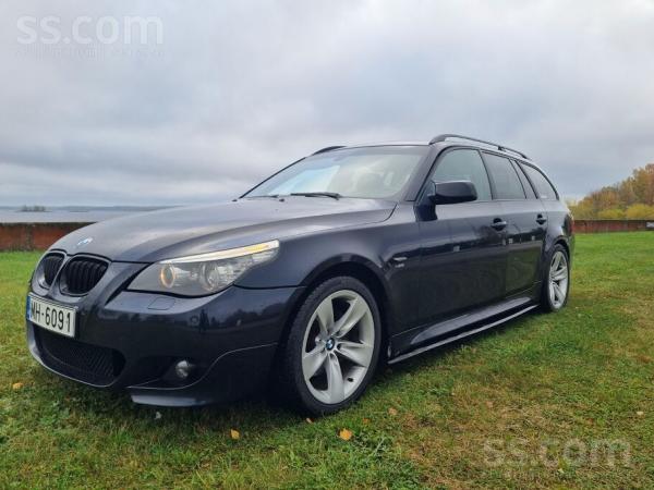 Blue BMW 525 2007 in Aizkraukle, with an engine capacity of 3.00 L and mileage of 319 thousand km for 4150 €, photo 6 on AUTOMOTO.COM.LV