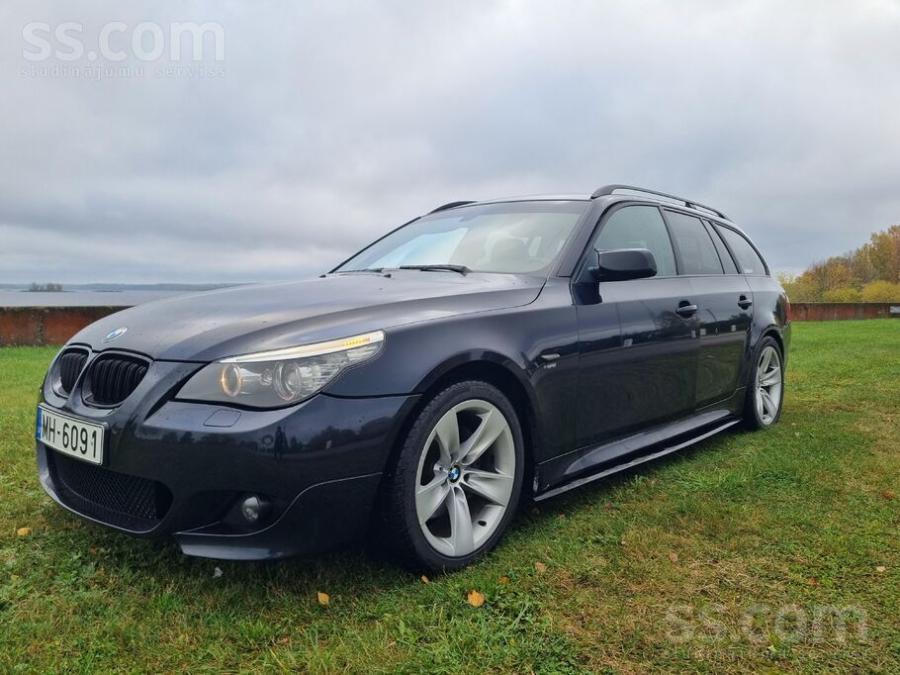 Blue BMW 525 2007 in Aizkraukle, with an engine capacity of 3.00 L and mileage of 319 thousand km for 4150 €, photo 6 on AUTOMOTO.COM.LV