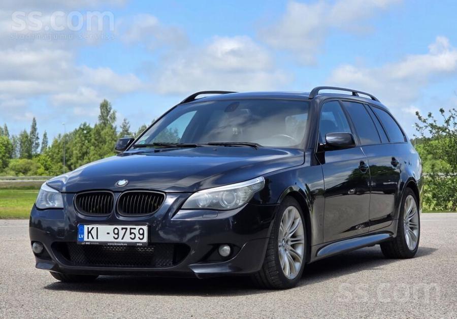 Blue BMW 525 2008 in Liepaja, with an engine capacity of 3.00 L and mileage of 359 thousand km for 5600 €, photo 1 on AUTOMOTO.COM.LV