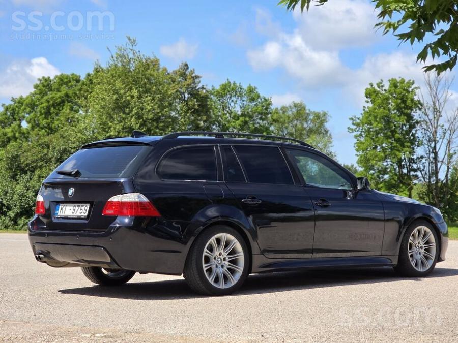 Blue BMW 525 2008 in Liepaja, with an engine capacity of 3.00 L and mileage of 359 thousand km for 5600 €, photo 6 on AUTOMOTO.COM.LV