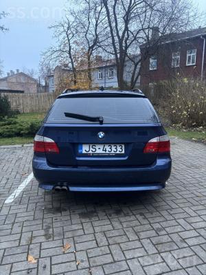 Blue BMW 525 2008 in Riga, with an engine capacity of 3.00 L and mileage of 0 thousand km for 5900 €, photo 4 on AUTOMOTO.COM.LV