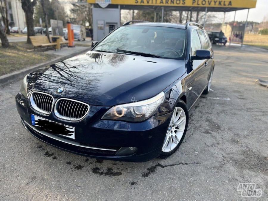 Blue BMW 525 2008 in Vilnius, with an engine capacity of 2.50 L and mileage of 376 thousand km for 3200 €, photo 1 on AUTOMOTO.COM.LV