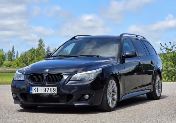 Blue BMW 525 2008 in Grobiņa, with an engine capacity of 3.00 L and mileage of 359 thousand km for 6000 €, photo 1 on AUTOMOTO.COM.LV
