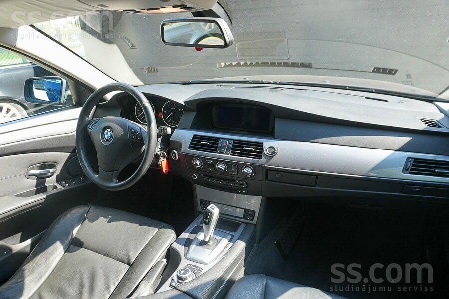 Синий БМВ 525 2008 в Рига, объемом двигателя 3.00 л и пробегом 319 тыс. км за 5890 €, фото 18 на AUTOMOTO.COM.LV