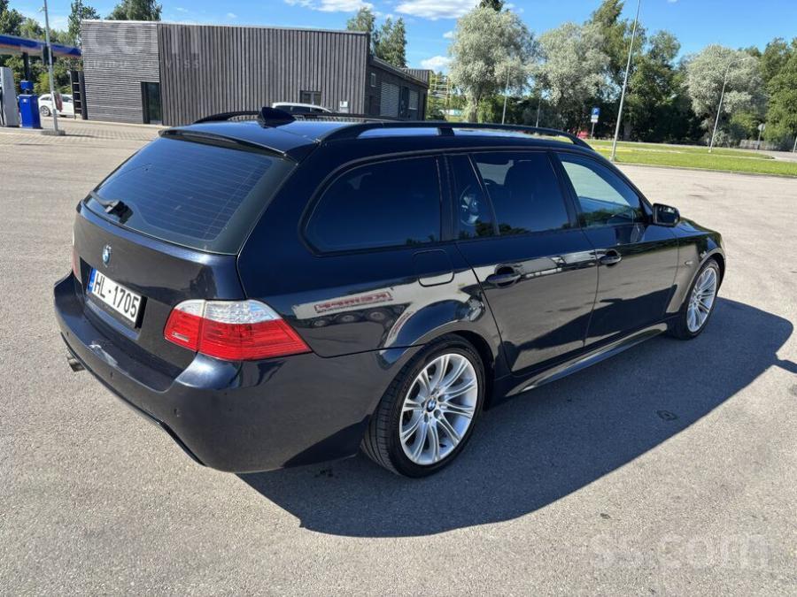 Blue BMW 525 2008 in Tukums, with an engine capacity of 3.00 L and mileage of 408 thousand km for 4235 €, photo 7 on AUTOMOTO.COM.LV