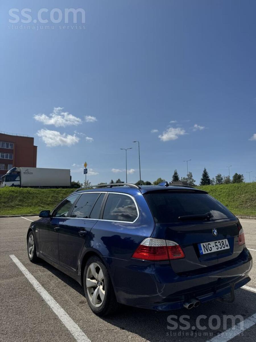 Blue BMW 525 2009 in Madona, with an engine capacity of 3.00 L and mileage of 365 thousand km for 3300 €, photo 2 on AUTOMOTO.COM.LV
