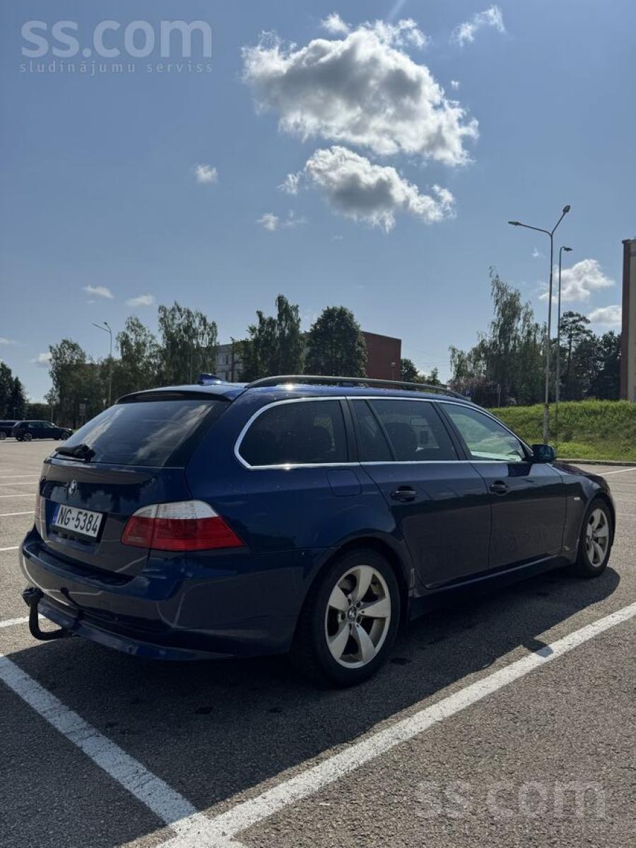Blue BMW 525 2009 in Madona, with an engine capacity of 3.00 L and mileage of 365 thousand km for 3300 €, photo 4 on AUTOMOTO.COM.LV