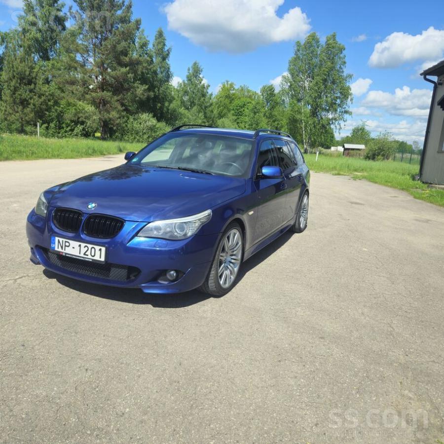 Blue BMW 525 2009 in Ogre, with an engine capacity of 3.00 L and mileage of 317 thousand km for 7300 €, photo 3 on AUTOMOTO.COM.LV