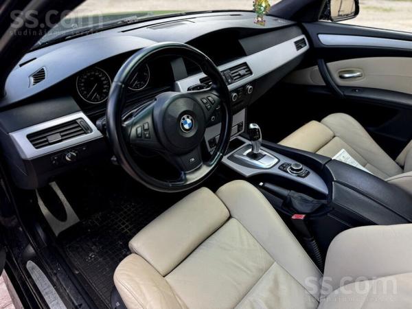 Blue BMW 525 2009 in Riga, with an engine capacity of 3.00 L and mileage of 320 thousand km for 6200 €, photo 9 on AUTOMOTO.COM.LV