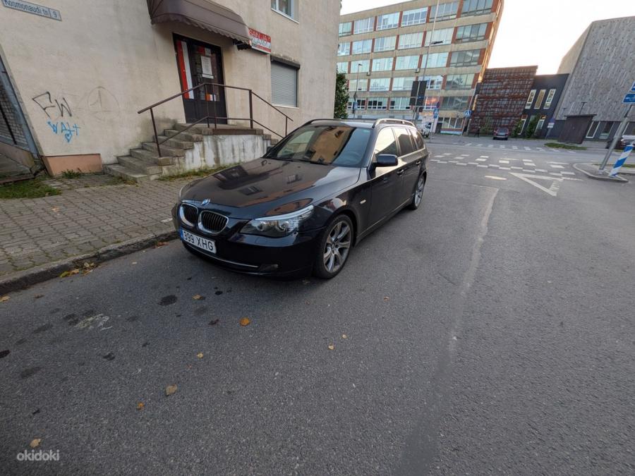 Blue BMW 525 2009 in Narva, with an engine capacity of 3.00 L and mileage of 277 thousand km for 3299 €, photo 4 on AUTOMOTO.COM.LV