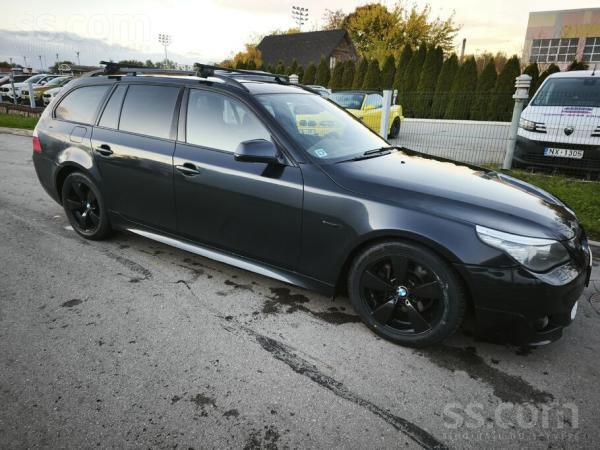 Blue BMW 525 2010 in Riga, with an engine capacity of 3.00 L and mileage of 405 thousand km for 6300 €, photo 1 on AUTOMOTO.COM.LV