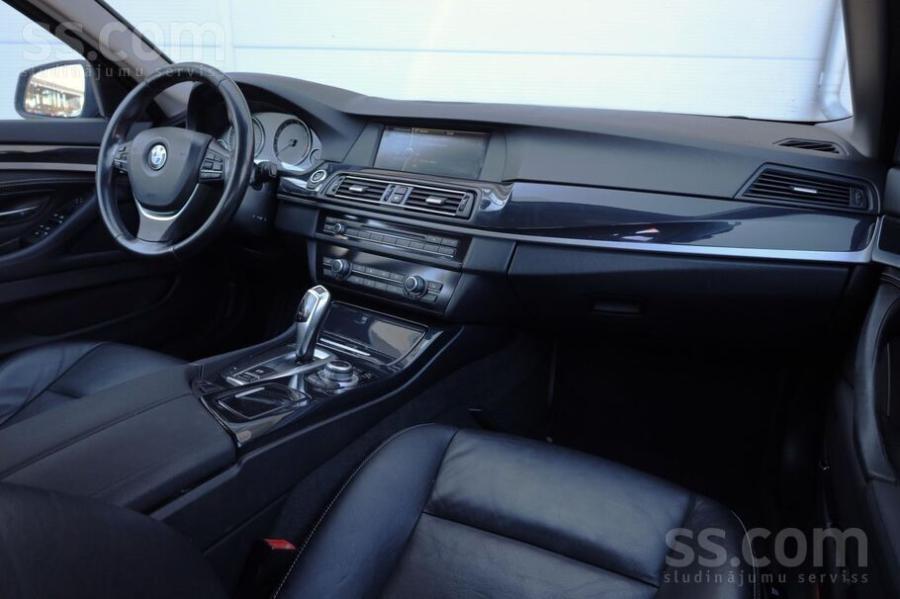 Blue BMW 525 2011 in Riga, with an engine capacity of 3.00 L and mileage of 0 thousand km for 6995 €, photo 10 on AUTOMOTO.COM.LV