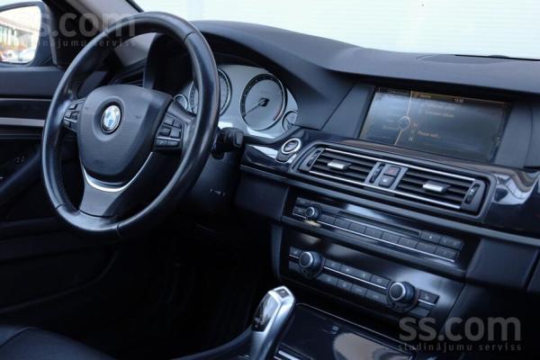 Blue BMW 525 2011 in Riga, with an engine capacity of 3.00 L and mileage of 0 thousand km for 6995 €, photo 10 on AUTOMOTO.COM.LV