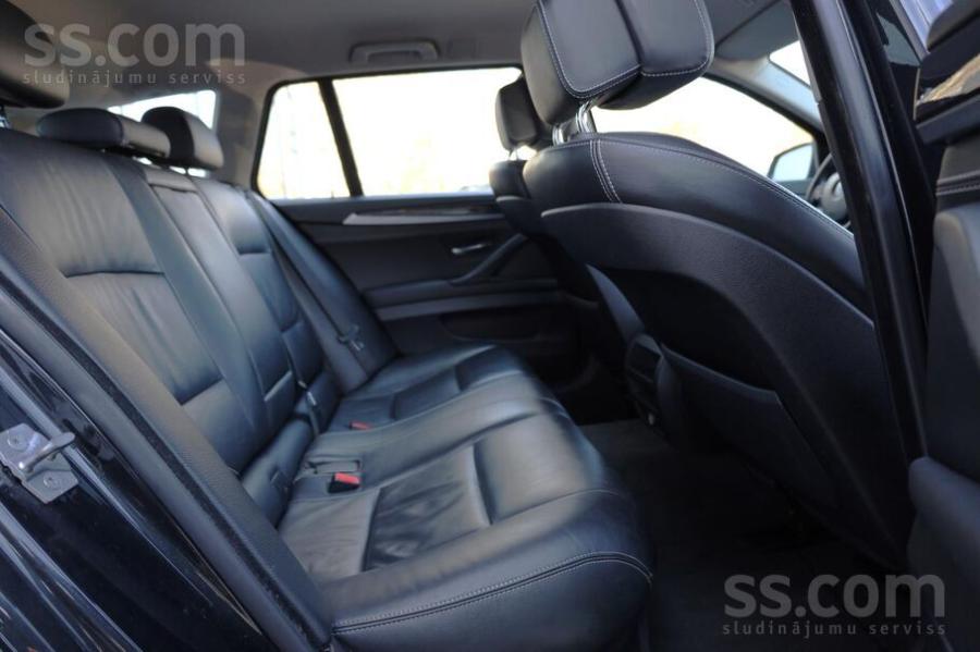 Blue BMW 525 2011 in Riga, with an engine capacity of 3.00 L and mileage of 0 thousand km for 6995 €, photo 14 on AUTOMOTO.COM.LV