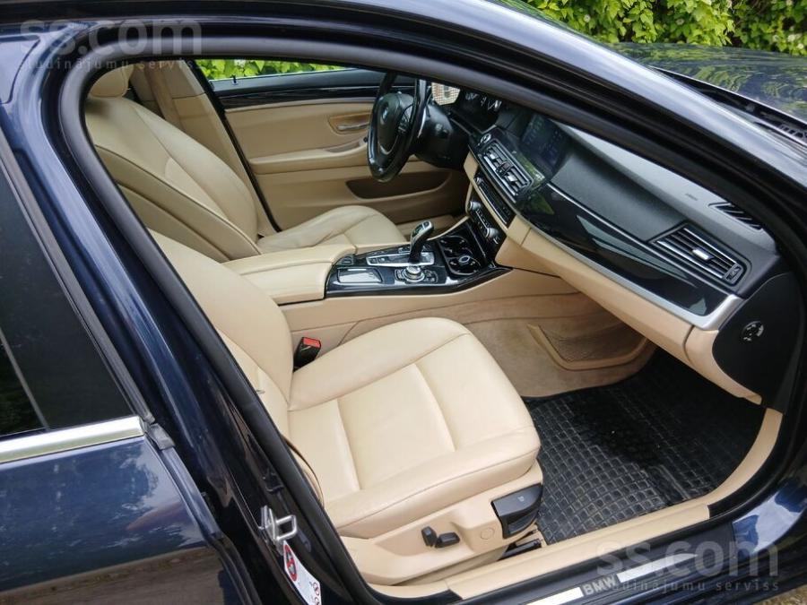Blue BMW 525 2011 in Rezekne, with an engine capacity of 2.00 L and mileage of 349 thousand km for 7950 €, photo 13 on AUTOMOTO.COM.LV