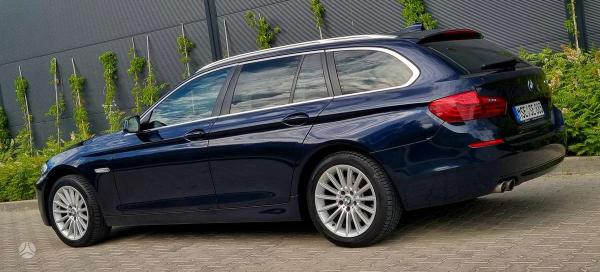 Blue BMW 525 2011 in Vilnius, with an engine capacity of 2.00 L and mileage of 209 thousand km for 7650 €, photo 3 on AUTOMOTO.COM.LV