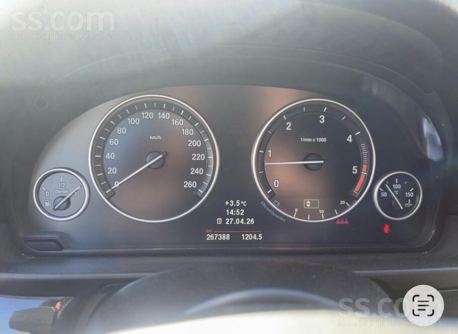 Blue BMW 525 2011 in Riga, with an engine capacity of 3.00 L and mileage of 270 thousand km for 7200 €, photo 6 on AUTOMOTO.COM.LV