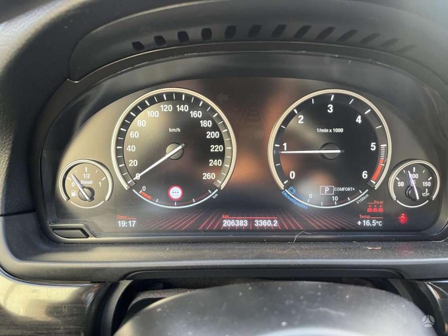 Blue BMW 525 2012 in Utena, with an engine capacity of 2.00 L and mileage of 206 thousand km for 11100 €, photo 10 on AUTOMOTO.COM.LV