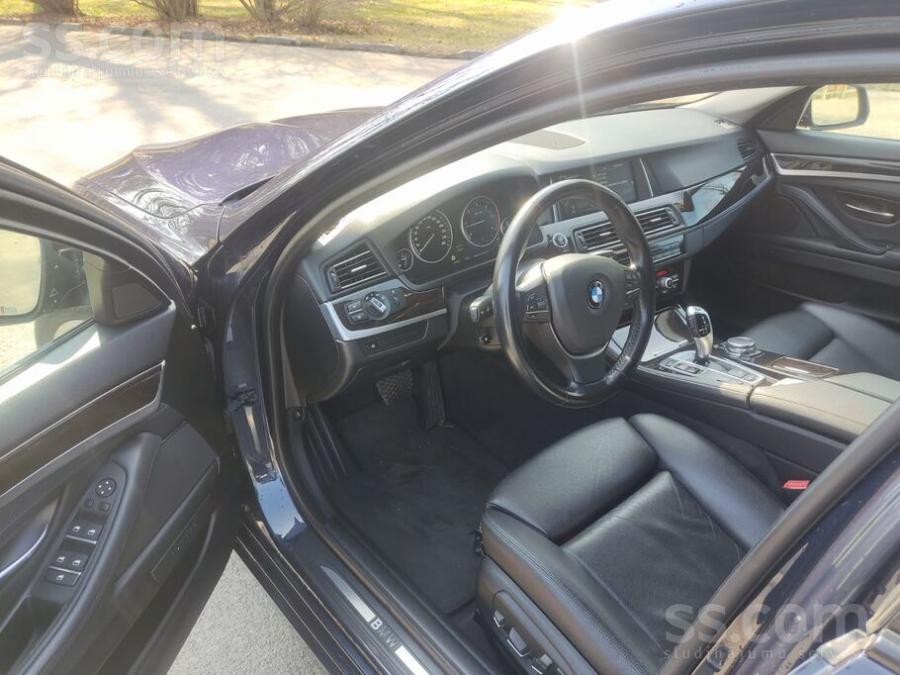 Blue BMW 525 2013 in Ogre, with an engine capacity of 2.00 L and mileage of 251 thousand km for 11000 €, photo 9 on AUTOMOTO.COM.LV