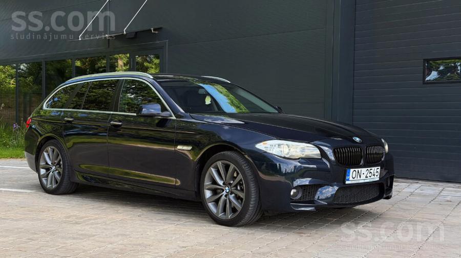 Blue BMW 525 2013 in Jurmala, with an engine capacity of 2.00 L and mileage of 191 thousand km for 10550 €, photo 3 on AUTOMOTO.COM.LV