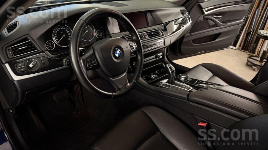 Blue BMW 525 2013 in Jurmala, with an engine capacity of 2.00 L and mileage of 191 thousand km for 10550 €, photo 10 on AUTOMOTO.COM.LV