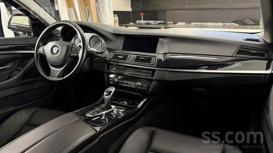Blue BMW 525 2013 in Jurmala, with an engine capacity of 2.00 L and mileage of 191 thousand km for 10550 €, photo 12 on AUTOMOTO.COM.LV