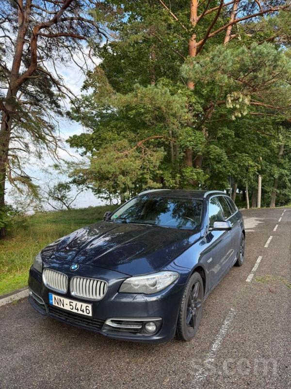 Blue BMW 525 2014 in Riga, with an engine capacity of 2.00 L and mileage of 314 thousand km for 9500 €, photo 1 on AUTOMOTO.COM.LV