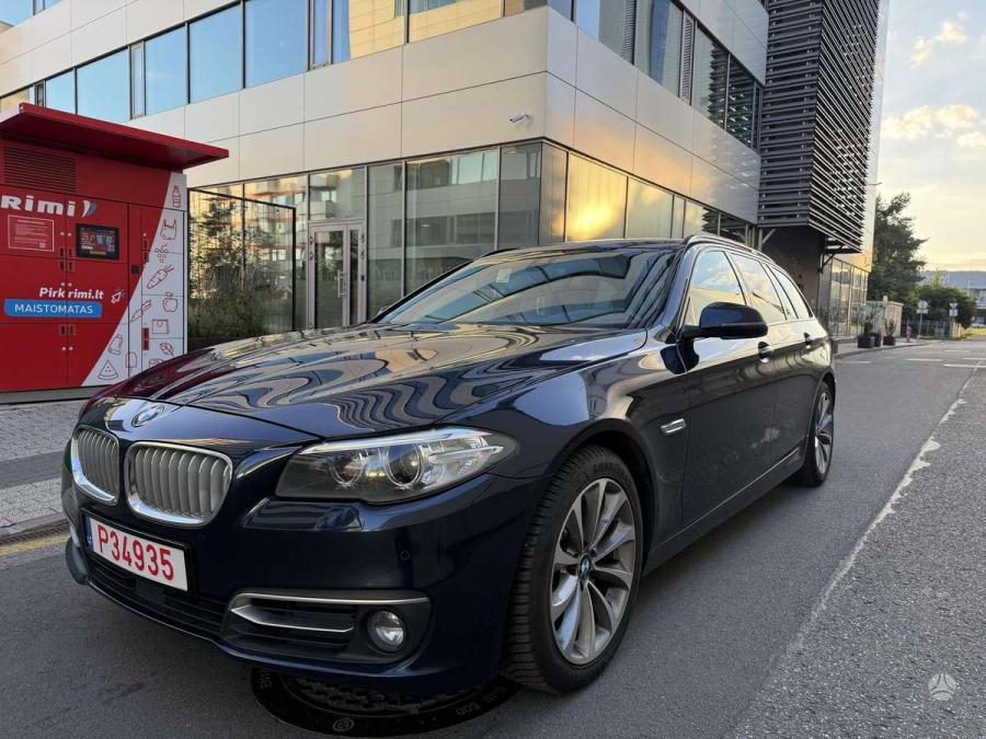 Blue BMW 525 2014 in Vilnius, with an engine capacity of 2.00 L and mileage of 252 thousand km for 10500 €, photo 1 on AUTOMOTO.COM.LV