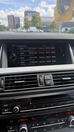 Blue BMW 525 2014 in Vilnius, with an engine capacity of 2.00 L and mileage of 252 thousand km for 10500 €, photo 12 on AUTOMOTO.COM.LV