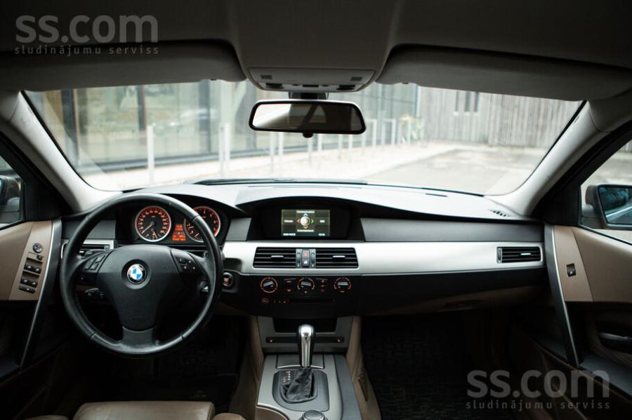 Brown BMW 525 2006 in Riga, with an engine capacity of 2.50 L and mileage of 267 thousand km for 4600 €, photo 9 on AUTOMOTO.COM.LV