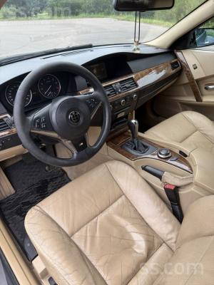 Brown BMW 525 2006 in Jurmala, with an engine capacity of 2.50 L and mileage of 302 thousand km for 4300 €, photo 16 on AUTOMOTO.COM.LV