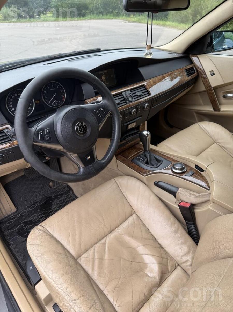 Brown BMW 525 2006 in Jurmala, with an engine capacity of 2.50 L and mileage of 302 thousand km for 4300 €, photo 16 on AUTOMOTO.COM.LV