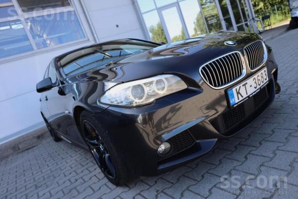 Brown BMW 525 2011 in Riga, with an engine capacity of 3.00 L and mileage of 0 thousand km for 12495 €, photo 4 on AUTOMOTO.COM.LV