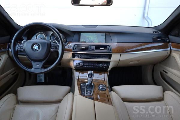 Brown BMW 525 2011 in Riga, with an engine capacity of 3.00 L and mileage of 0 thousand km for 12495 €, photo 9 on AUTOMOTO.COM.LV