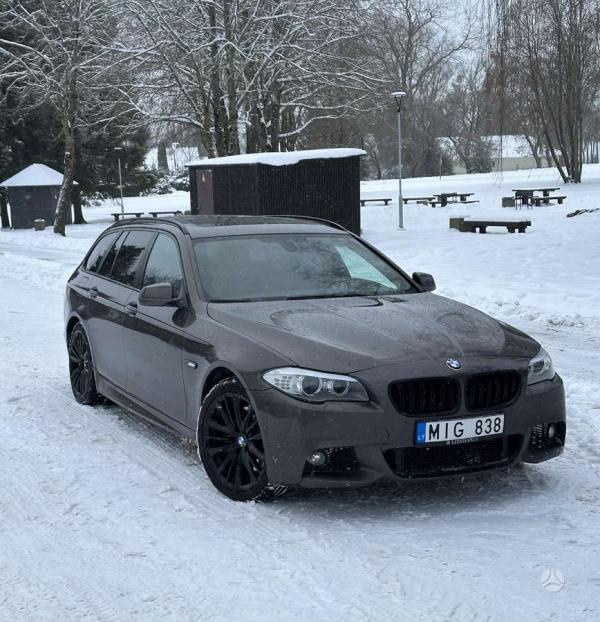Brown BMW 525 2012 in Raseiniai, with an engine capacity of 2.00 L and mileage of 350 thousand km for 8600 €, photo 2 on AUTOMOTO.COM.LV