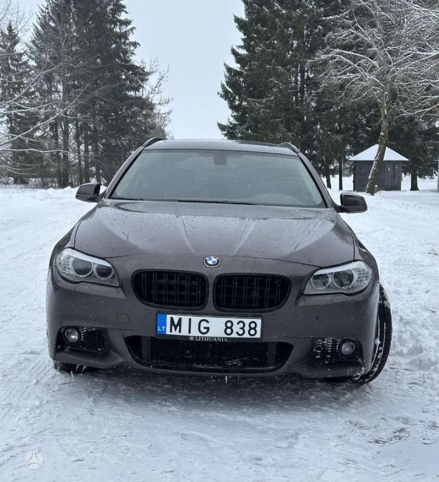 Brown BMW 525 2012 in Raseiniai, with an engine capacity of 2.00 L and mileage of 350 thousand km for 8600 €, photo 3 on AUTOMOTO.COM.LV
