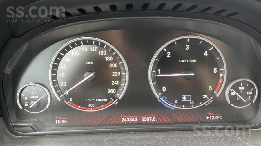 Brown BMW 525 2012 in Saldus, with an engine capacity of 2.00 L and mileage of 244 thousand km for 7990 €, photo 25 on AUTOMOTO.COM.LV