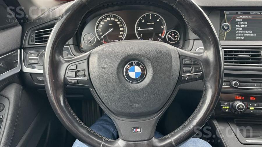 Brown BMW 525 2012 in Saldus, with an engine capacity of 2.00 L and mileage of 244 thousand km for 7990 €, photo 26 on AUTOMOTO.COM.LV