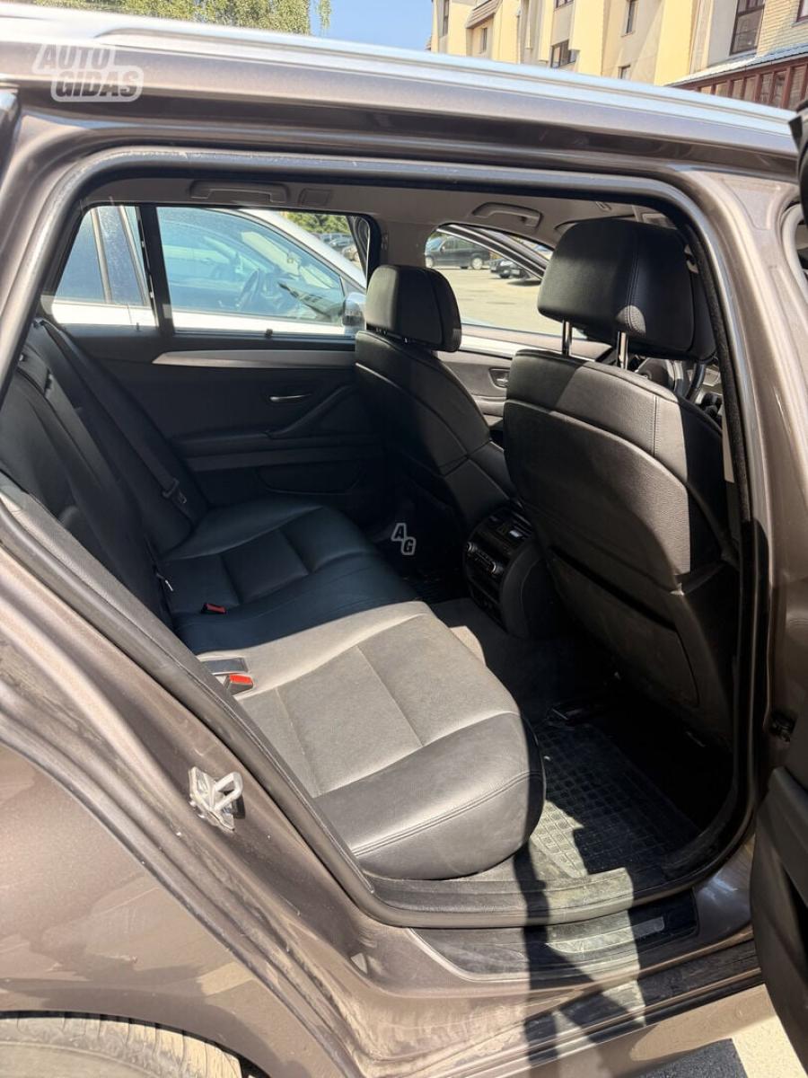 Brown BMW 525 2012 in Vilnius, with an engine capacity of 2.00 L and mileage of 349 thousand km for 5500 €, photo 12 on AUTOMOTO.COM.LV