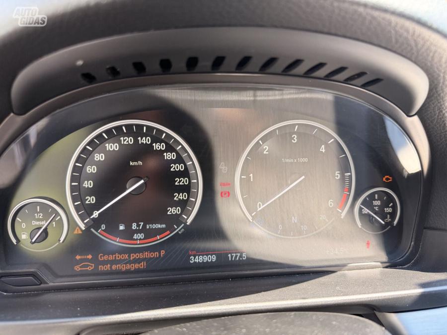 Brown BMW 525 2012 in Vilnius, with an engine capacity of 2.00 L and mileage of 349 thousand km for 5500 €, photo 22 on AUTOMOTO.COM.LV
