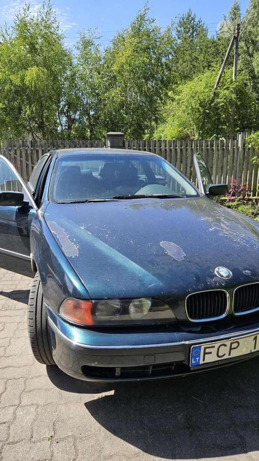 Зеленый БМВ 525 1998 в Вильнюс, объемом двигателя 2.50 л и пробегом 10000 тыс. км за 700 €, фото 6 на AUTOMOTO.COM.LV