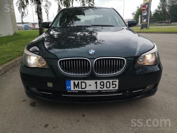 Green BMW 525 2008 in Riga, with an engine capacity of 2.50 L and mileage of 0 thousand km for 2090 €, photo 2 on AUTOMOTO.COM.LV
