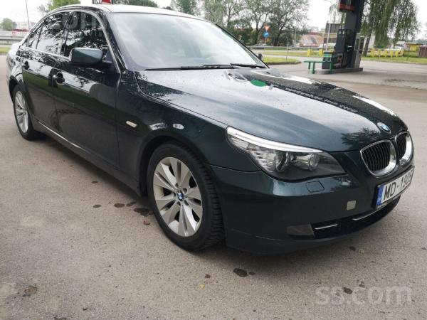 Green BMW 525 2008 in Riga, with an engine capacity of 2.50 L and mileage of 0 thousand km for 2090 €, photo 3 on AUTOMOTO.COM.LV