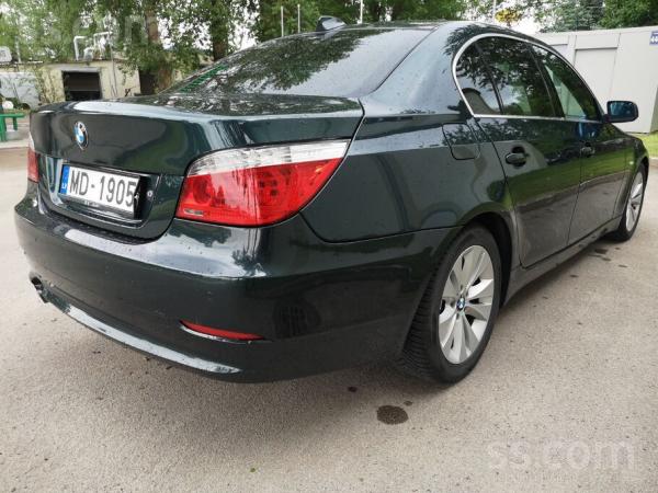Green BMW 525 2008 in Riga, with an engine capacity of 2.50 L and mileage of 0 thousand km for 2090 €, photo 4 on AUTOMOTO.COM.LV