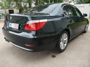 Green BMW 525 2008 in Riga, with an engine capacity of 2.50 L and mileage of 0 thousand km for 2090 €, photo 4 on AUTOMOTO.COM.LV