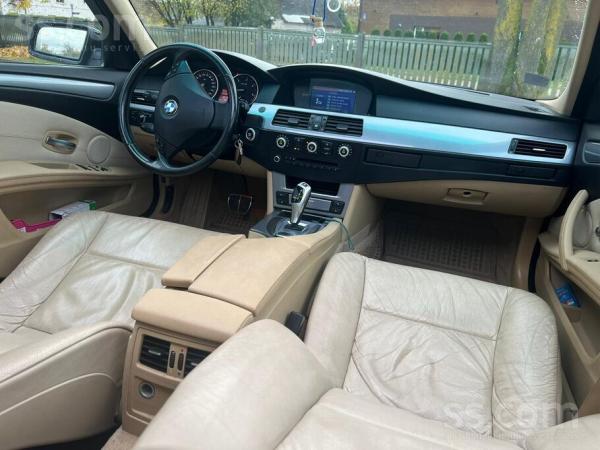 Green BMW 525 2007 in Riga, with an engine capacity of 3.00 L and mileage of 344 thousand km for 3500 €, photo 8 on AUTOMOTO.COM.LV