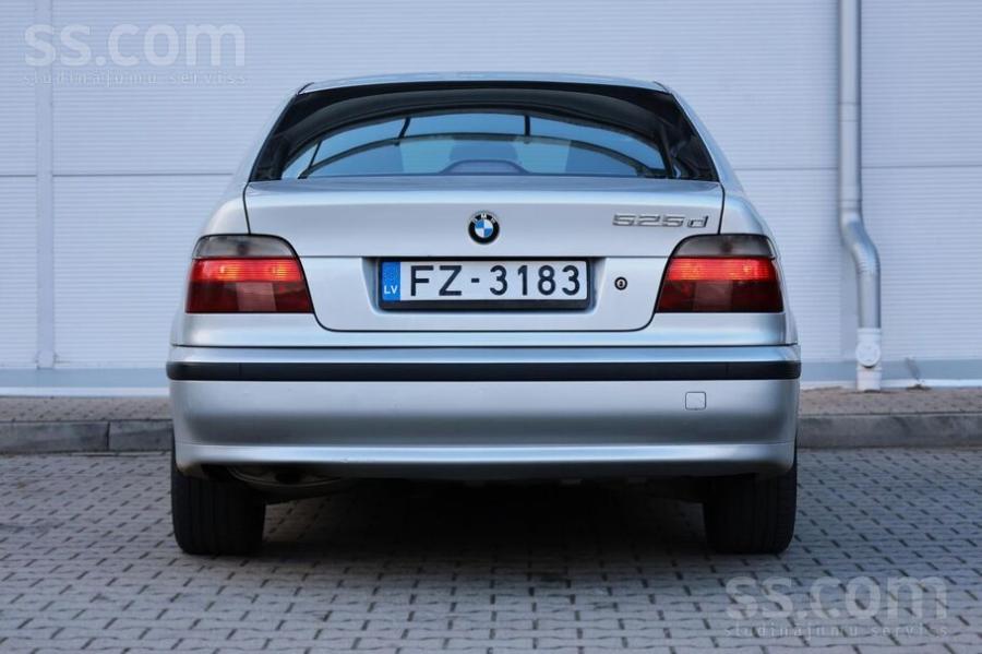 Grey BMW 525 2000 in Riga, with an engine capacity of 2.50 L and mileage of 344 thousand km for 2995 €, photo 7 on AUTOMOTO.COM.LV