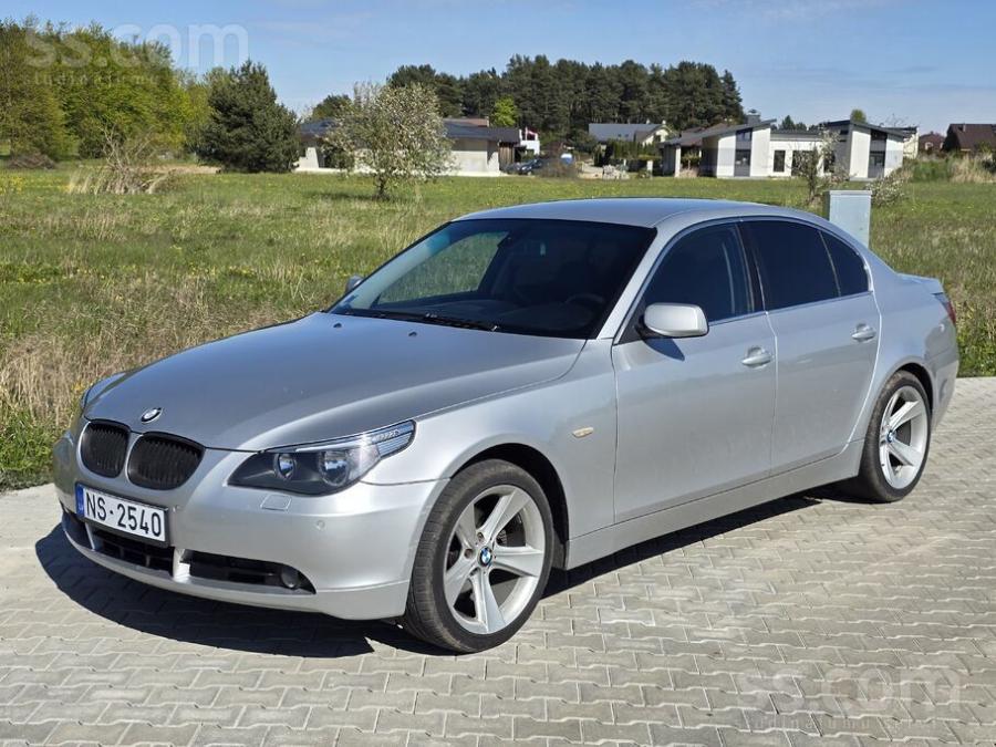 Grey BMW 525 2004 in Riga, with an engine capacity of 2.50 L and mileage of 412 thousand km for 2900 €, photo 3 on AUTOMOTO.COM.LV